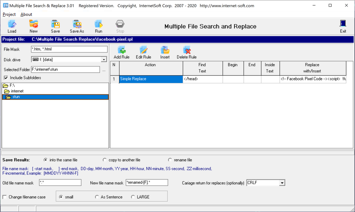 SEO Tools: Multiple File Search and Replace